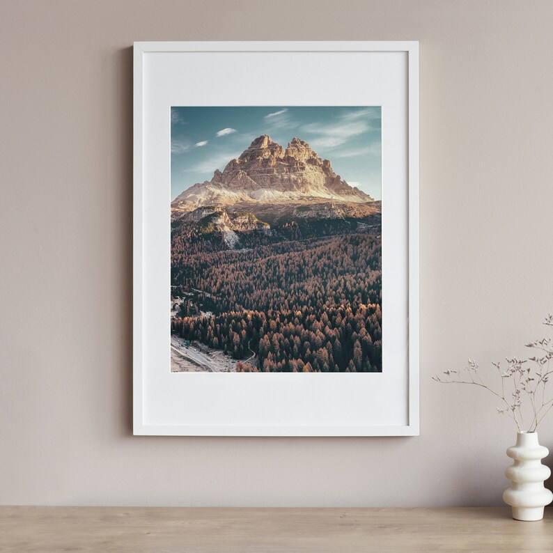 Mountains and Forest Poster, Printable Art, Fall Color Wall Art, Wall ...