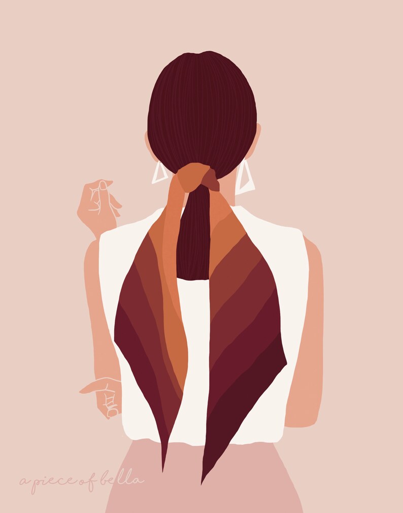 Classy Woman Illustration, Woman Illustration Print, Fashion ...
