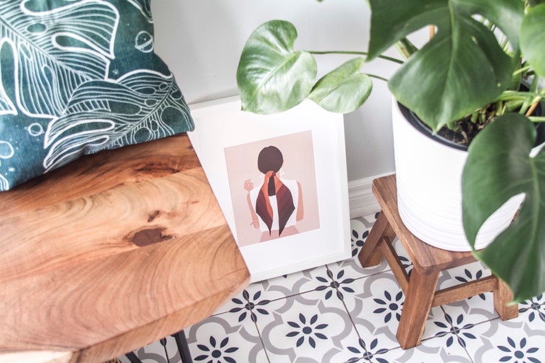 Classy Woman Illustration, Woman Illustration Print, Fashion ...