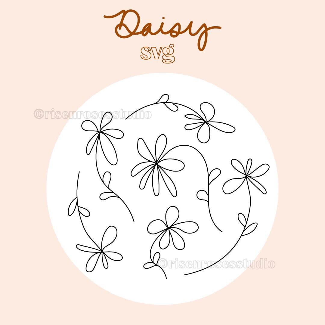 Daisy Doodle SVG, Daisy Doodle PNG, Daisy Clipart, Daisy Cut Files ...