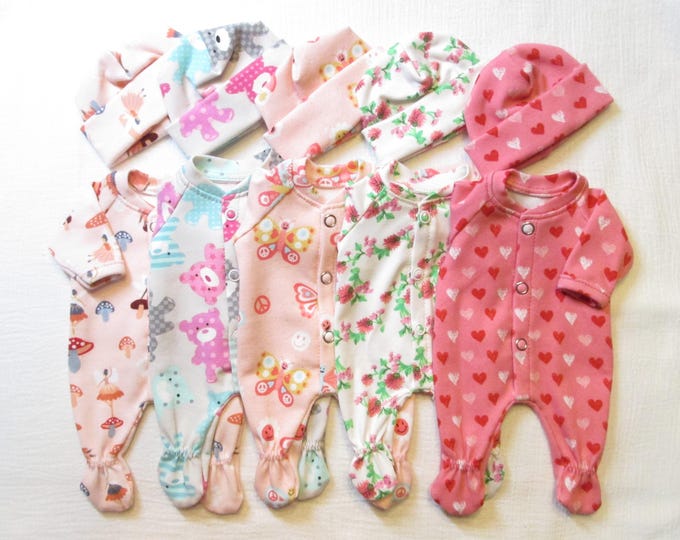 9-10" Reborn Baby Clothes 9" Micro Mini Doll Clothes 10 Inch Miniature ...
