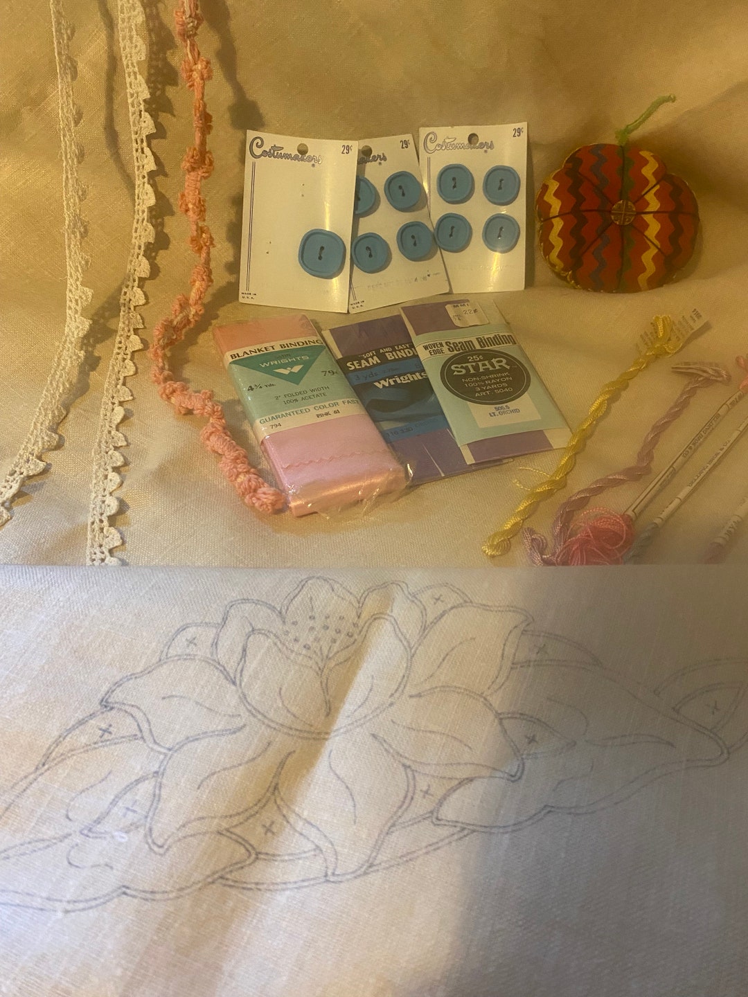 Antique CRAFTING/REPURPOSING/EMBROIDERY Project Bundle/kit - Etsy