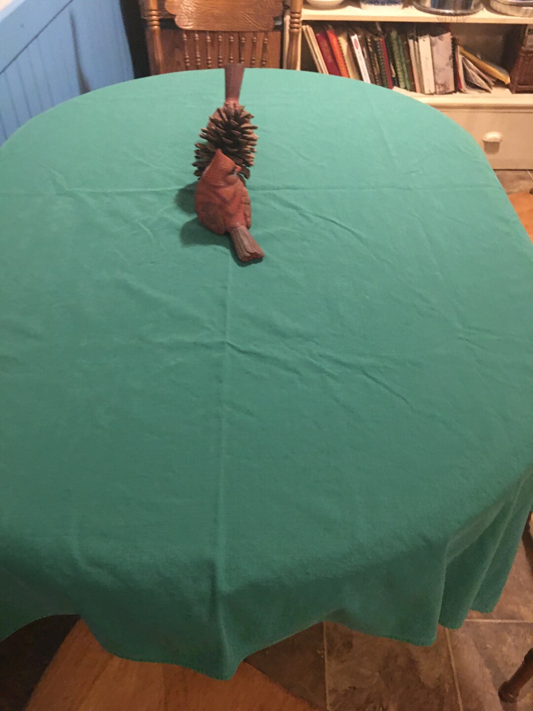 SOLID GREEN Vintage SIMTEX Tablecloth for Christmas, Holiday, Year ...