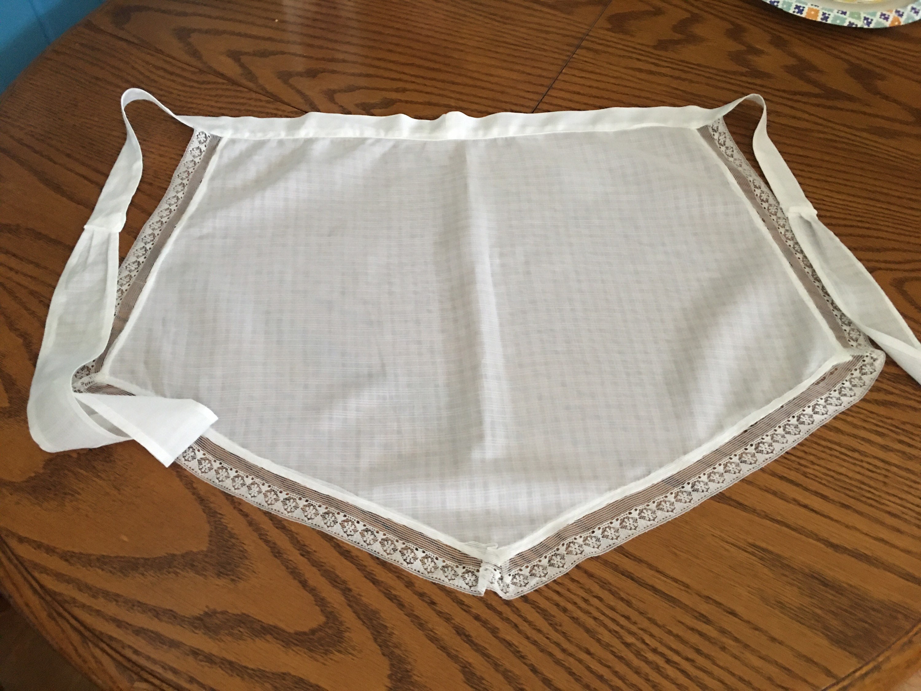 Pretty Antique/vintage DIMITY & LACE APRON circa 1940s - Etsy