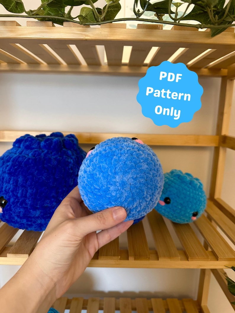 Crochet Blueberry Buddies Pattern No Sew Amigurumi Stuffed Animal Fruit ...