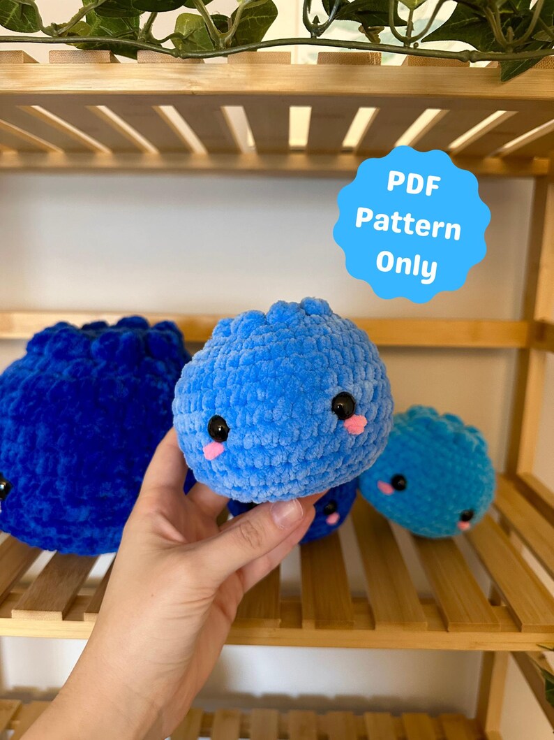 Crochet Blueberry Buddies Pattern No Sew Amigurumi Stuffed Animal Fruit ...