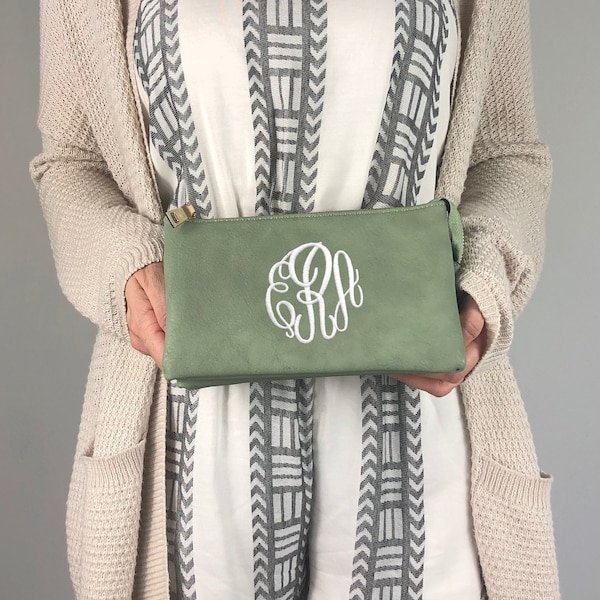 Monogrammed Clutch - Etsy