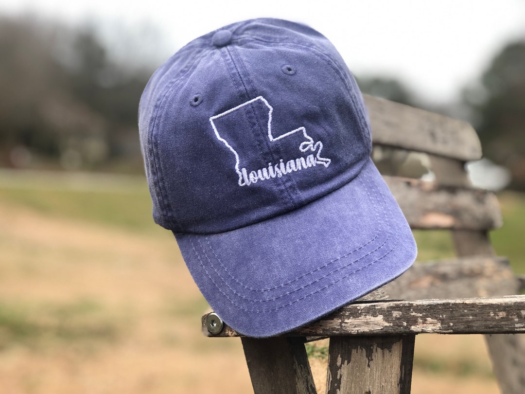 Louisiana State Hat, Embroidered State Outline, LA State Hat, Louisiana ...