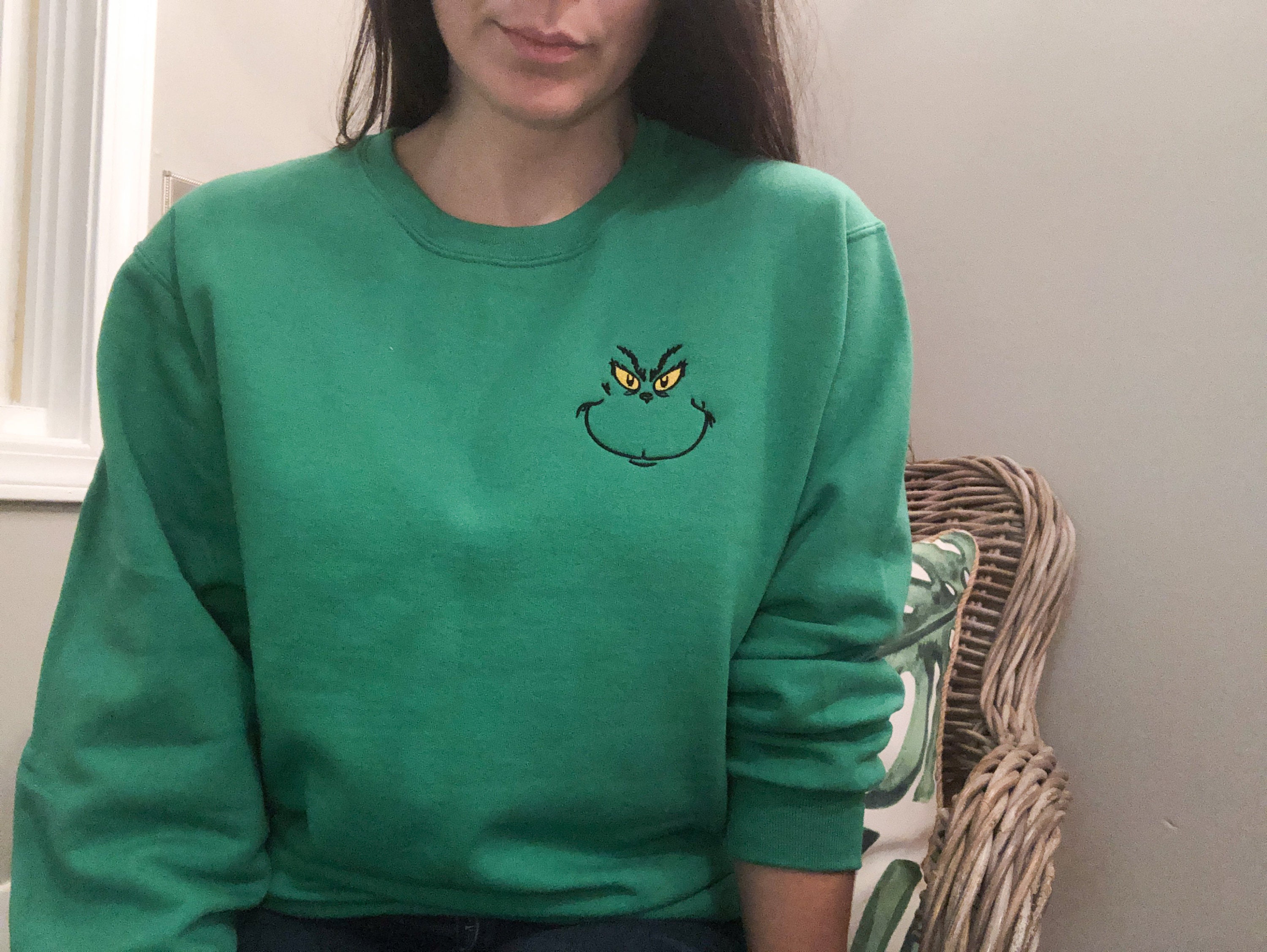 Grinch Sweatshirt Christmas Sweatshirt Jolly Christmas Etsy