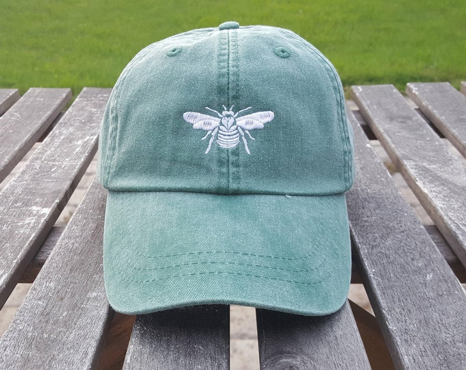 Bumble Bee Baseball Cap, Bee Hat, Embroidered Bee Baseball Cap, Queen ...