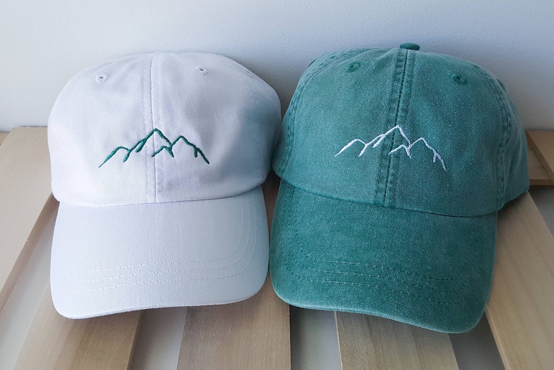 Mountain Hat, Embroidered Mountain Hat, Hiking Hat, Embroidered Hat ...