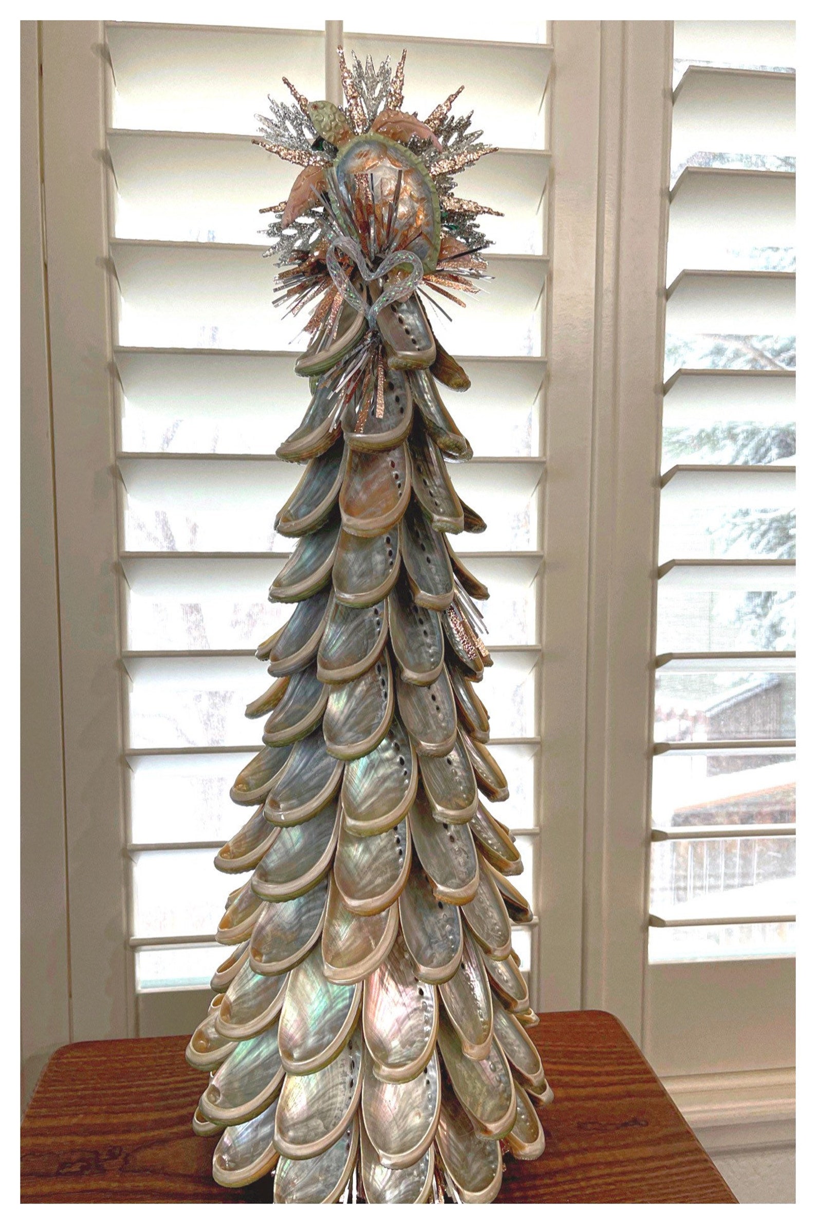 Christmas Abalone Shell Tree Hands Down Winner - Etsy