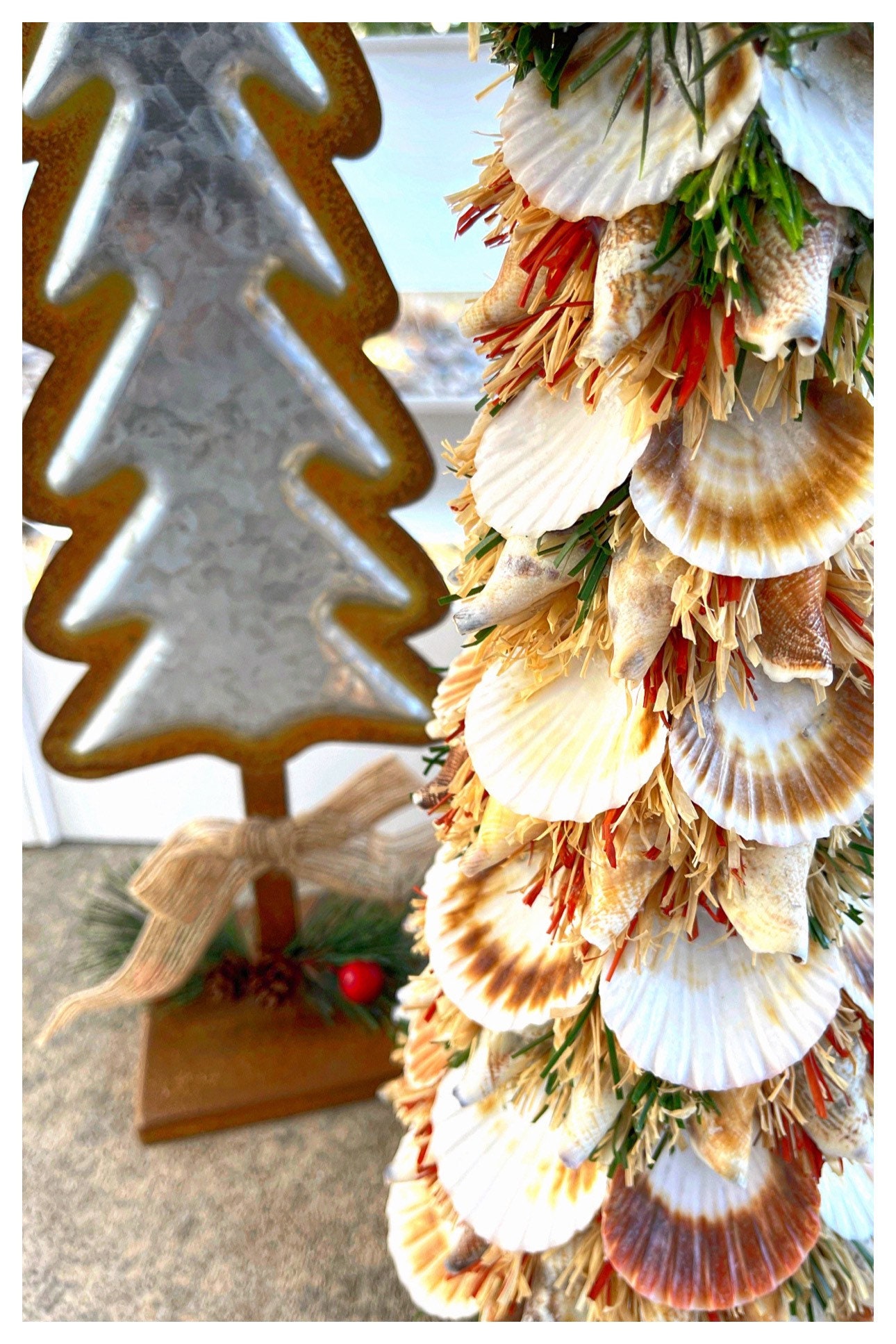 Christmas Shell Tree…rustic Beach Christmas - Etsy