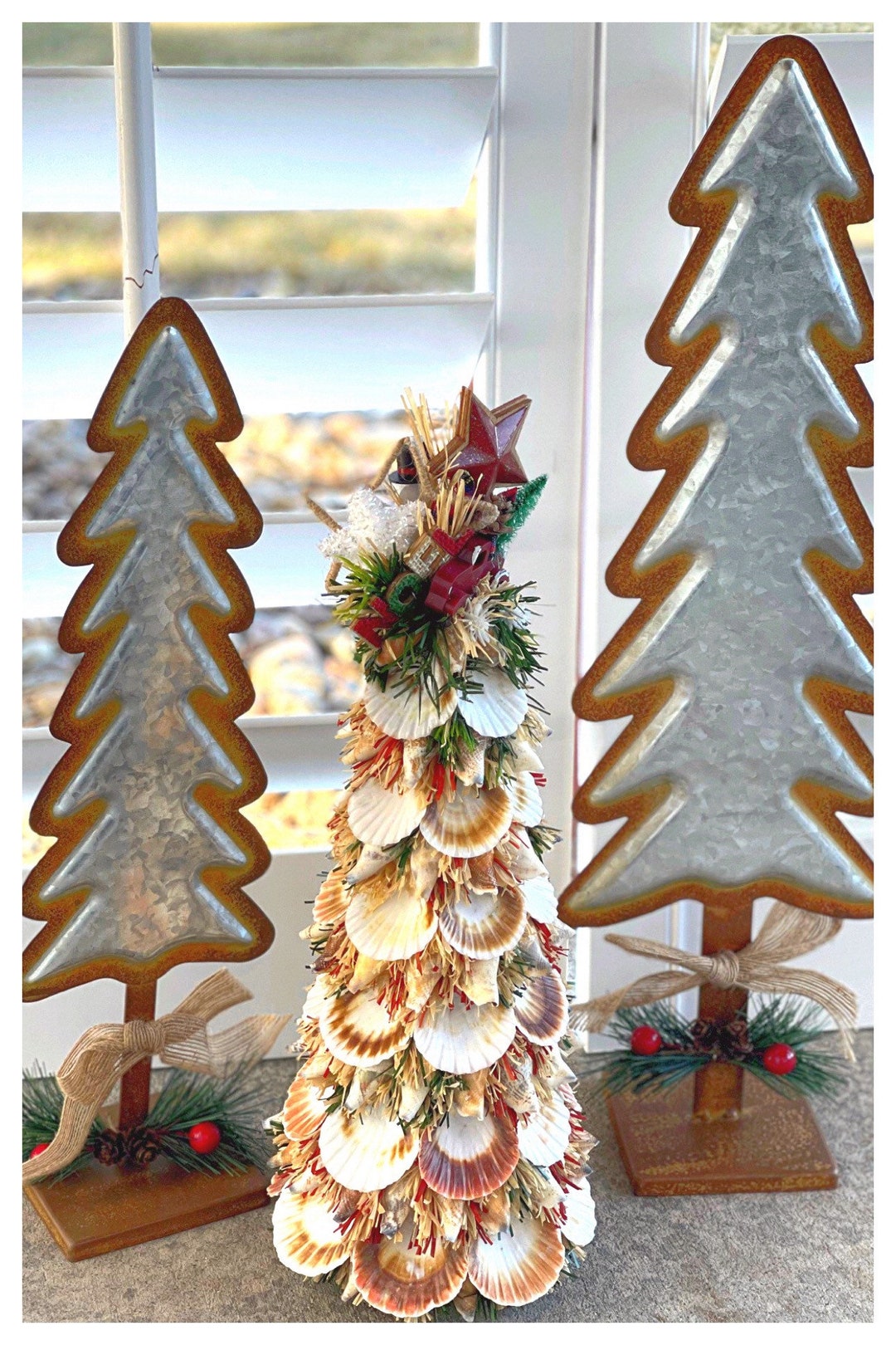 Christmas Shell Tree…rustic Beach Christmas - Etsy
