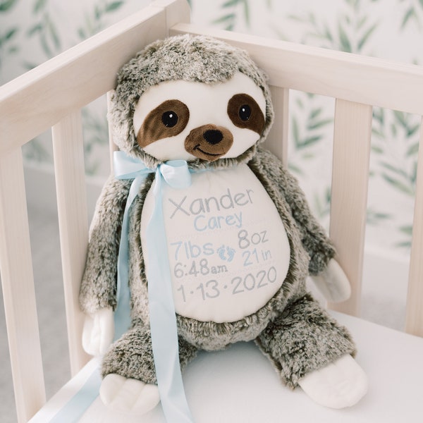 Sloth Stuffed Animal - Etsy