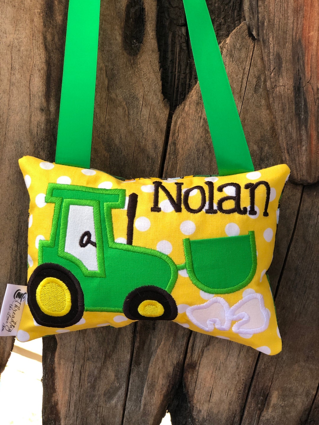 Tractor Tooth Pillow, Tractor Tooth Fairy Pillow, Farmer Tooth Pillow ...