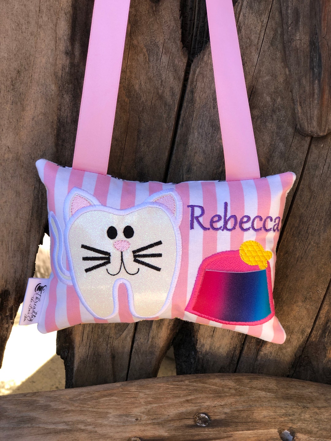 Tooth Fairy Pillow, Kitty Tooth Fairy Pillow, Cat Tooth Pillow ...