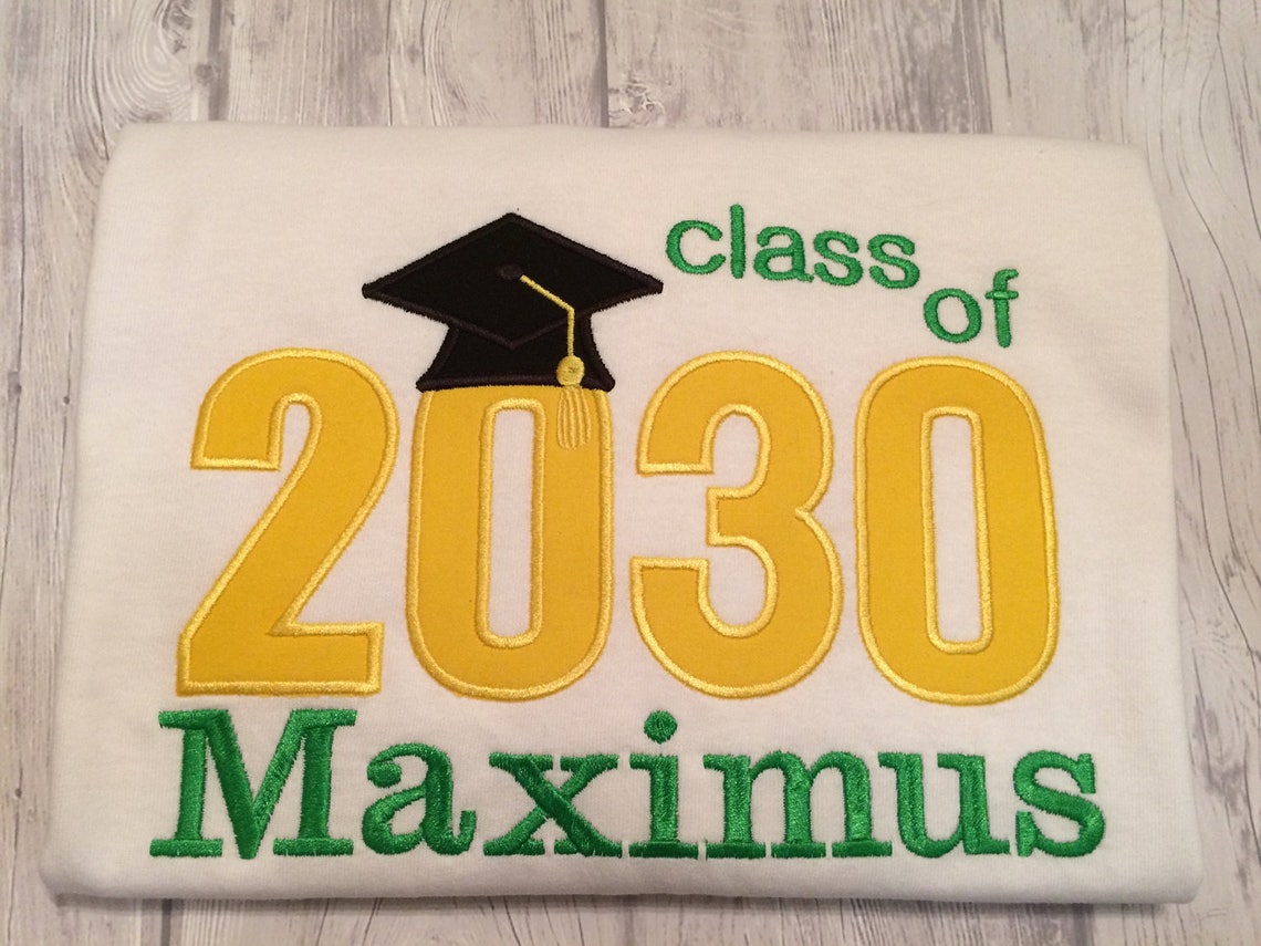 Grow With Me Graduation Shirt Personalized Class of 2030 | Etsy