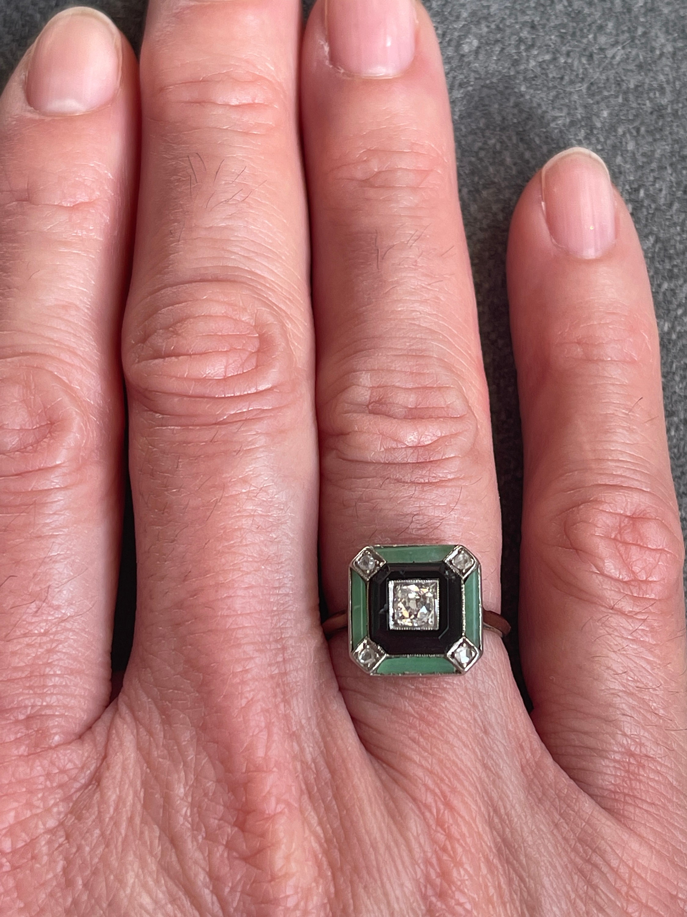 Old Mine Cut Diamond Ring - Etsy