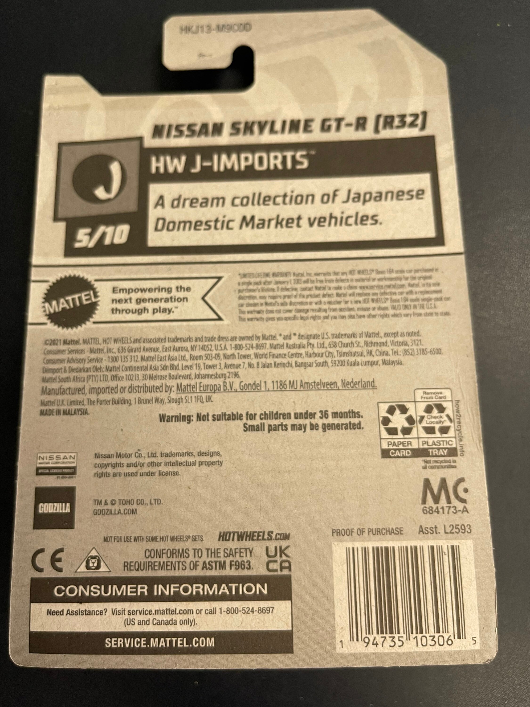 Hot Wheels Nissan Skyline GT-R [R32] - HW J-imports 5/10 - Etsy