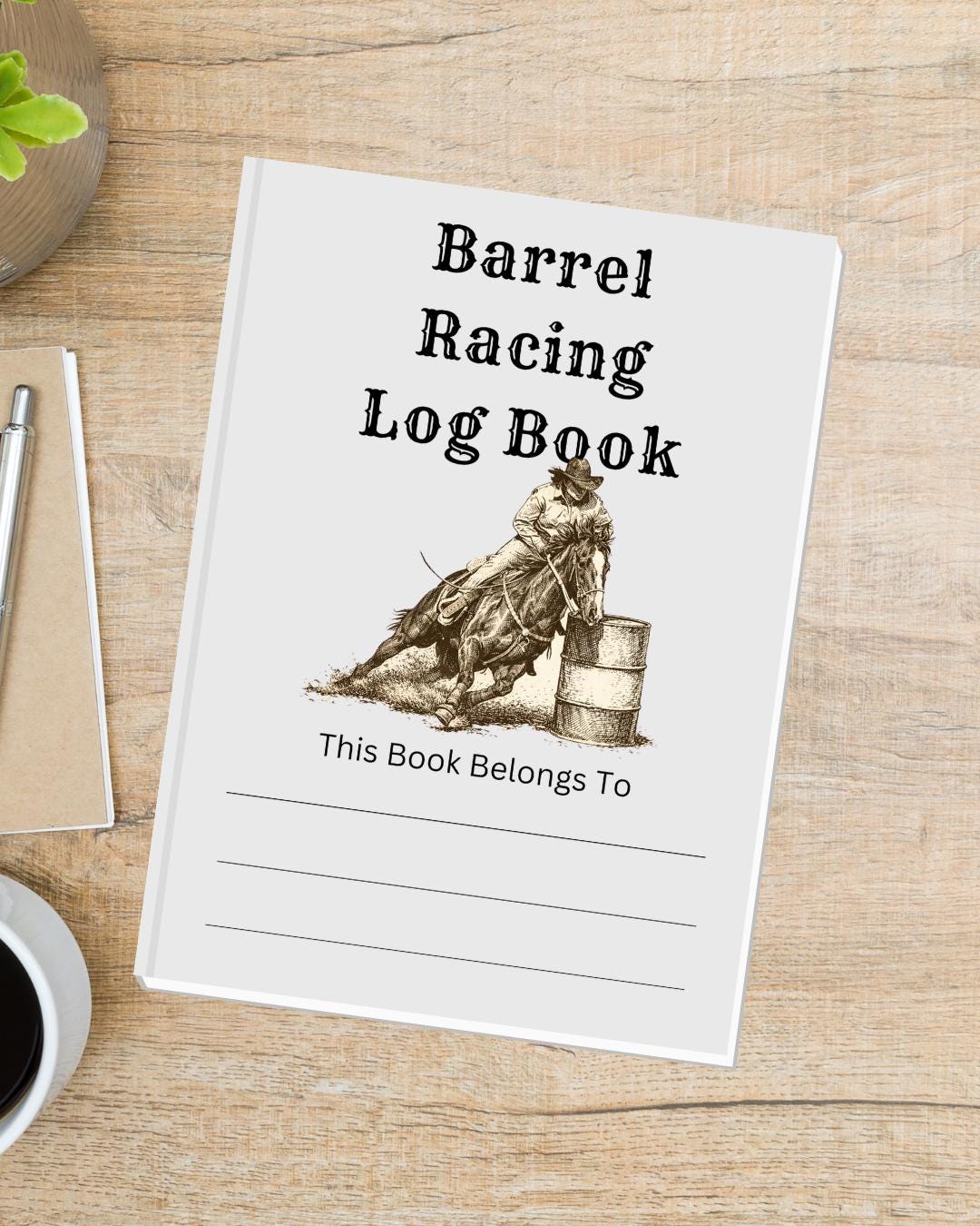 2026 Barrel Racing Log Book | Western Rodeo Planner for Barrel Racers ...