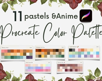 Anime Color Palette - Etsy