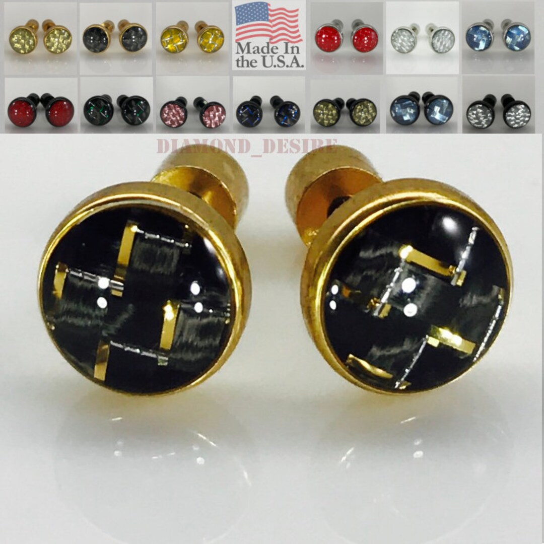 Custom Made FLOSSY GOLD Carbon Fiber Barbell Dumbbell Stainless Steel ...