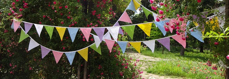 Wedding Banting, Banner, Flags, Garlands, Multi Coloured Banting ...