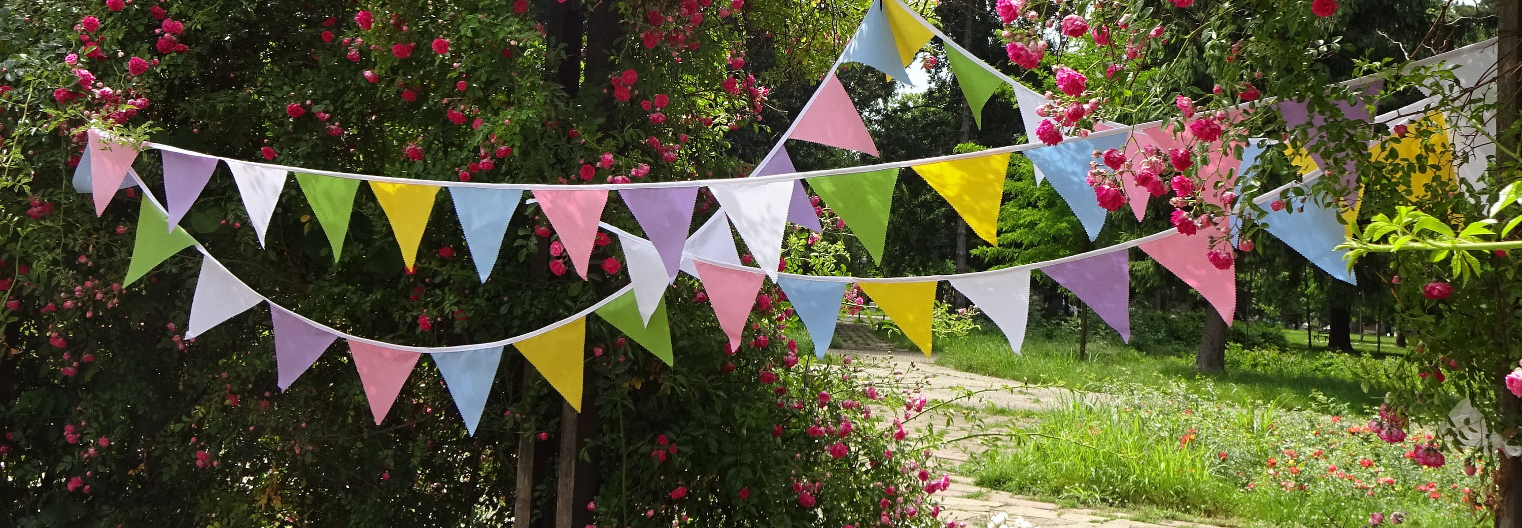Wedding Banting, Banner, Flags, Garlands, Multi Coloured Banting ...