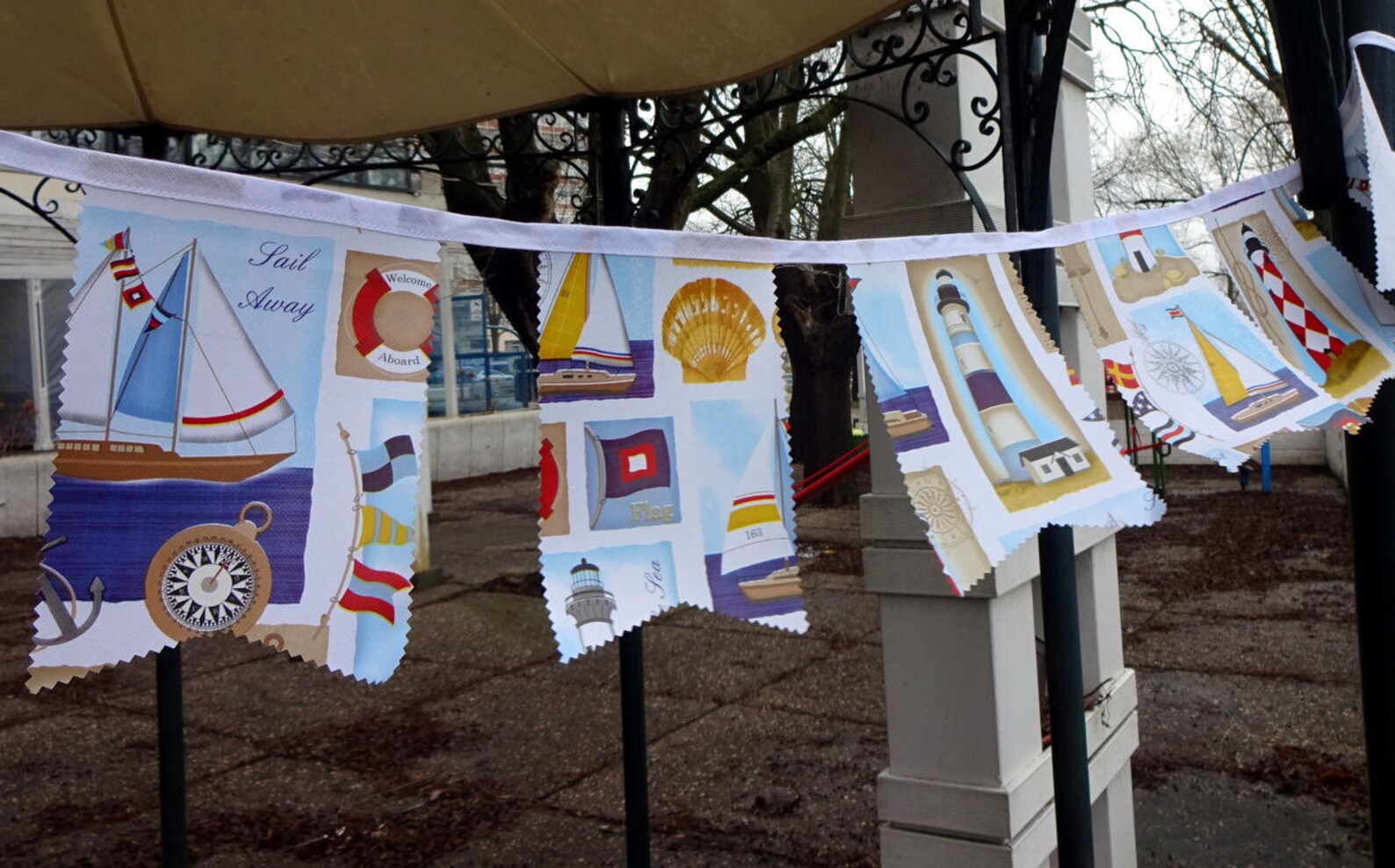 Nautical Waterproof Bunting Beach Wedding Decor Оutdoor - Etsy UK