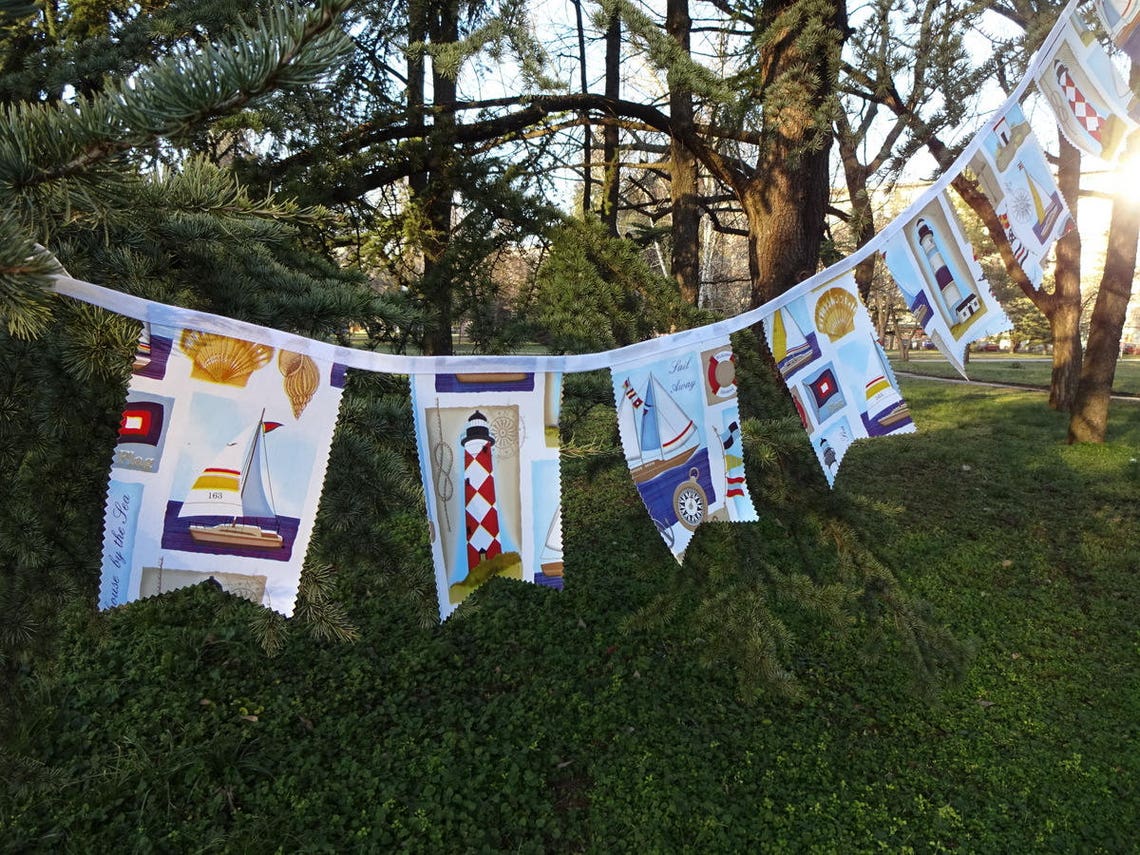 Nautical Waterproof Bunting Beach Wedding Decor Оutdoor - Etsy UK