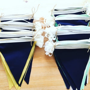 Navy Blue Bunting, Navy Wedding Bunting, Grey Bunting, Mustard Bunting ...