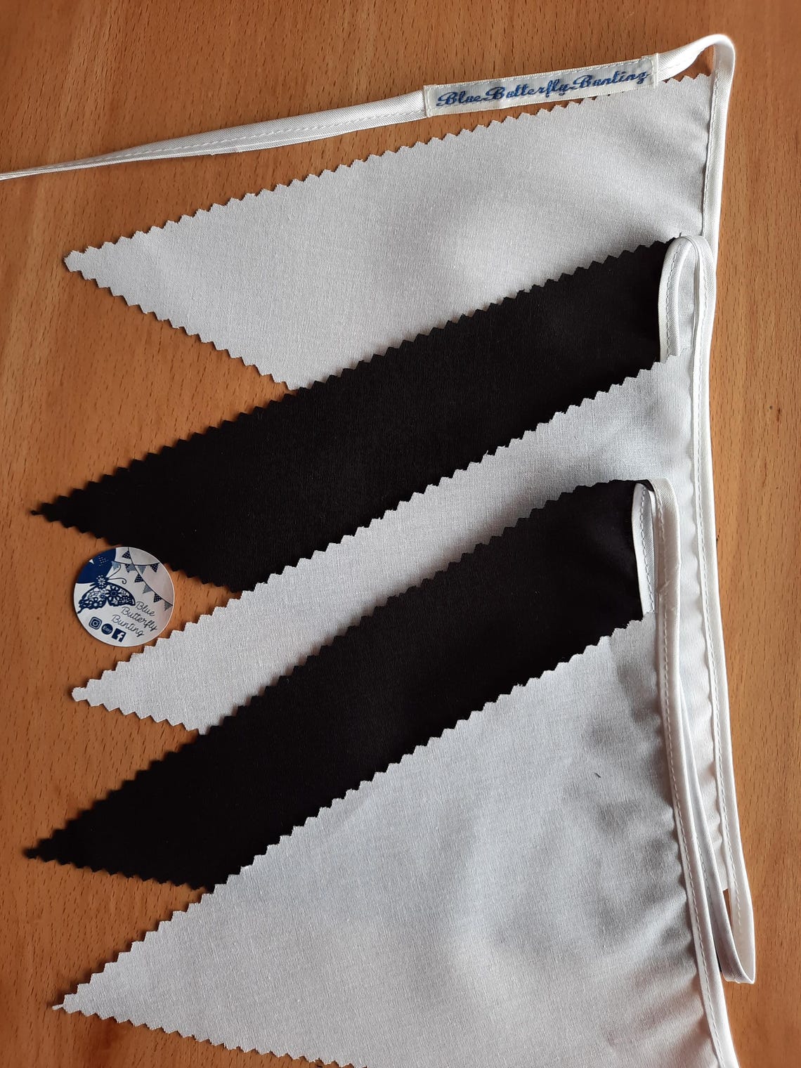 Black & White Bunting Banner: Wedding Bunting, Home Decoration, Sport ...