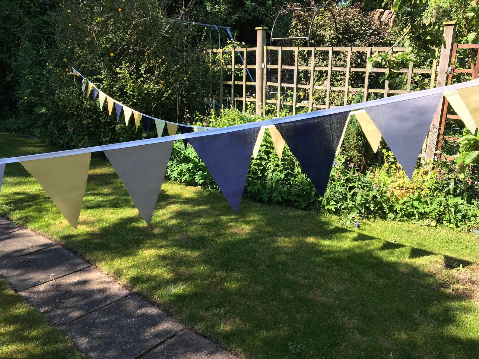 Navy Blue Bunting, Navy Wedding Bunting, Grey Bunting, Mustard Bunting ...