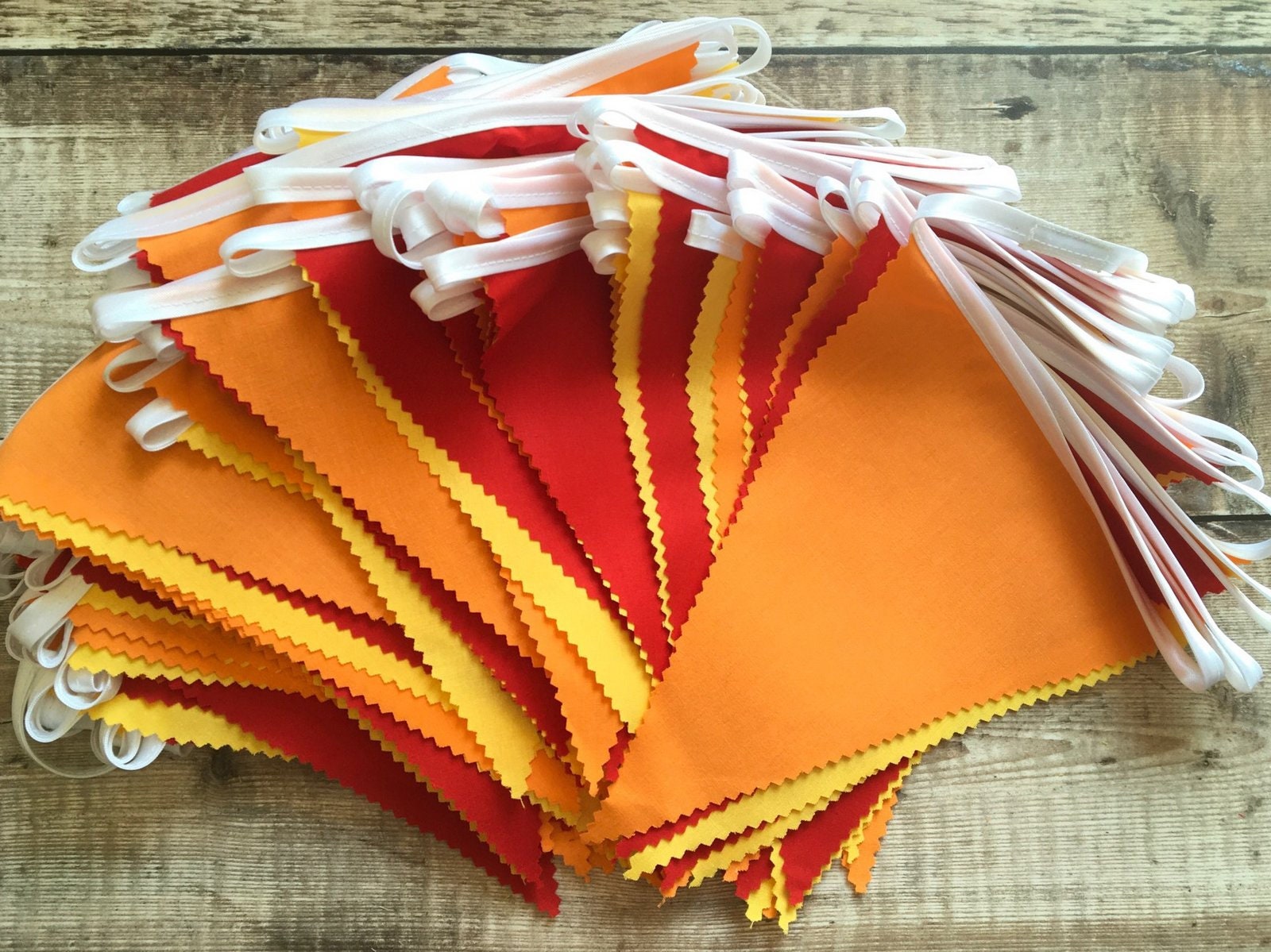 Orange, Yellow, Red Binting, Banner, Garlands, Wedding Bunting, Bright ...