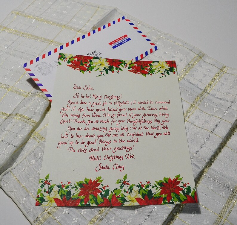 Santa or Fairy Grandmother Letter Handwritten Magical - Etsy