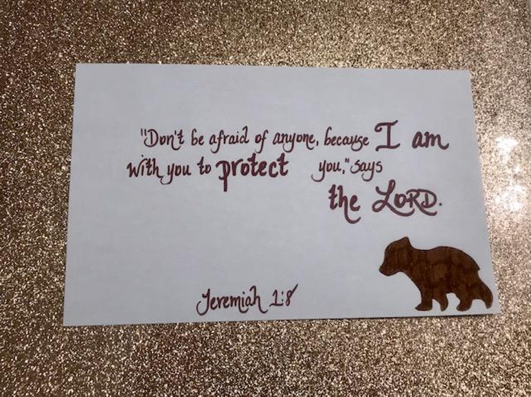 Handwritten Calligraphy Inspirational Motivational Bible Verse Cards ...