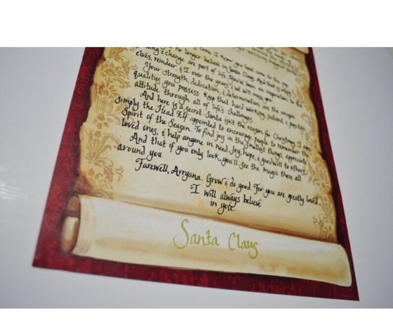 Santa or Fairy Grandmother Letter Handwritten Magical - Etsy