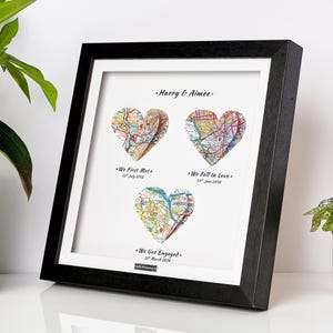 OUR FIRST DATE Map Gift, Boyfriend Girlfriend Present, Dating Gifts ...