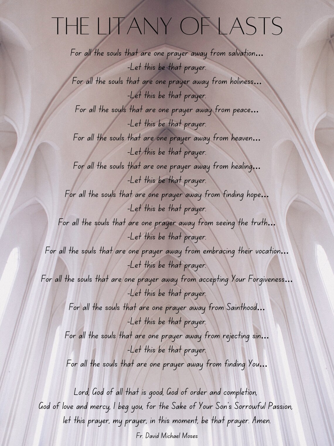 Litany of Last // Litany // Catholic Prayer // Catholic Art // - Etsy