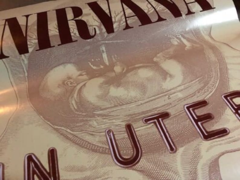 Nirvana - in Utero - Rare Poster - Unreleased Original Art - Etsy