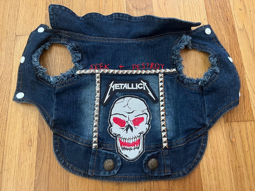 Heavy Metal Dog Jacket - Metallica! - Etsy