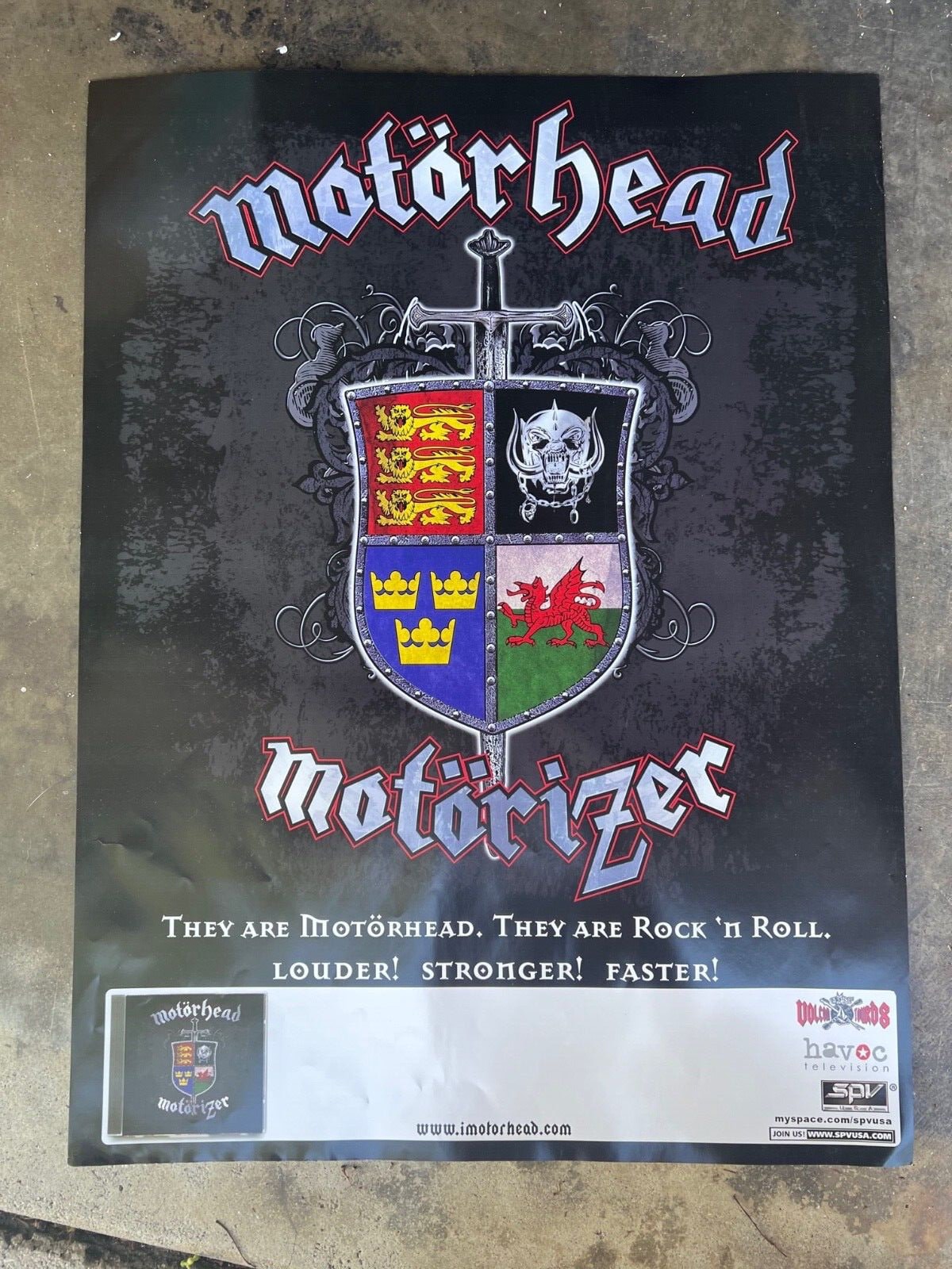 MOTORHEAD - MOTORIZER - Original Poster - Lemmy! - Etsy