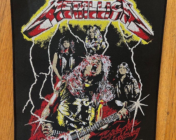 Metallica - Ride the Lightning Woven Back Patch - Etsy