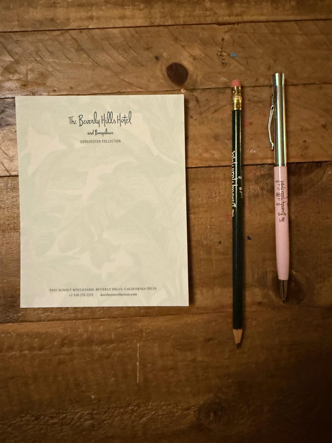 The Beverly Hills Hotel - Notepad Stationary Set - Etsy