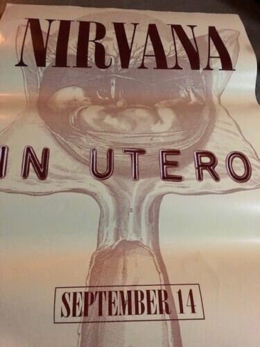 Nirvana - in Utero - Rare Poster - Unreleased Original Art - Etsy