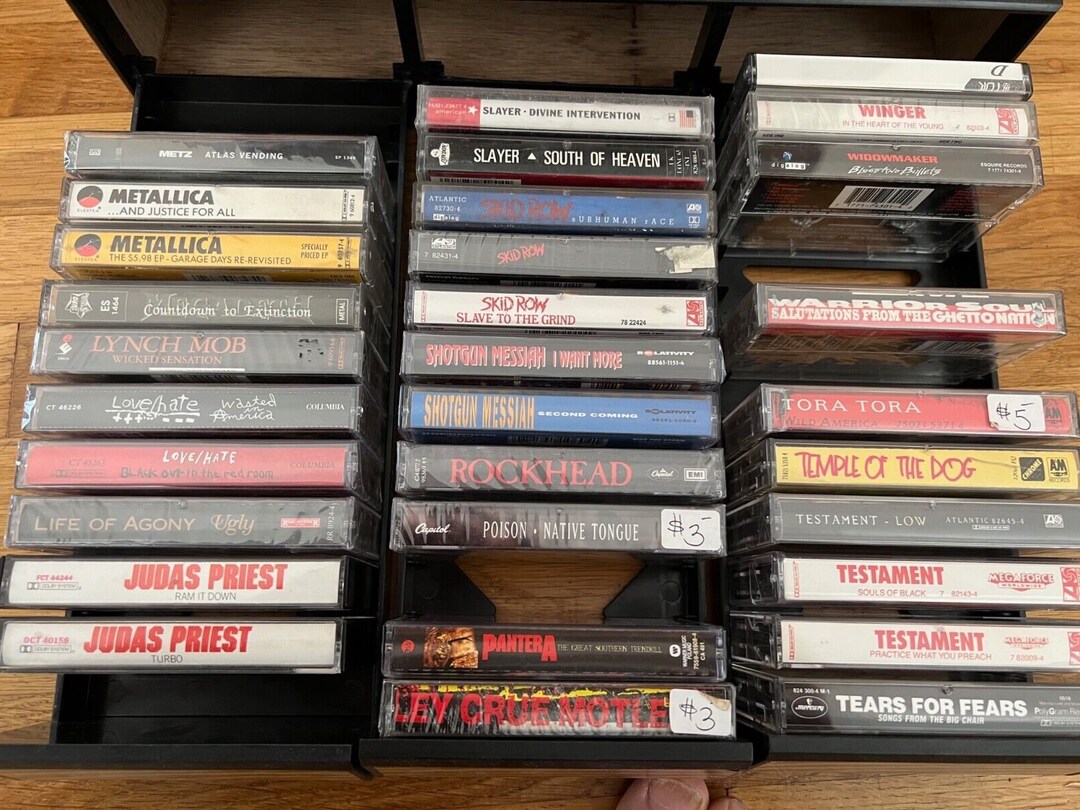 Heavy Metal Cassette Lot 67 Tapes Metallica - Etsy