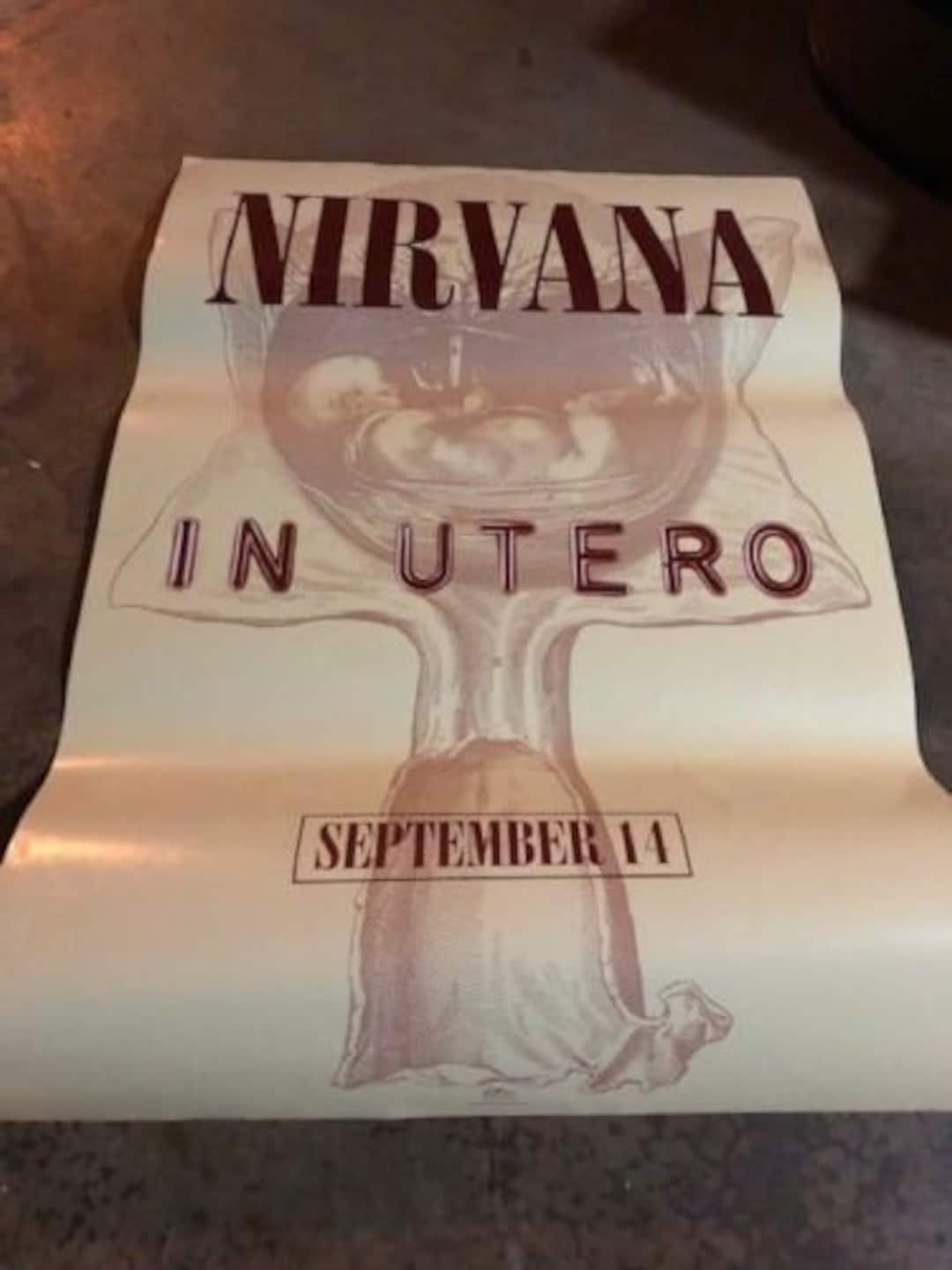 Nirvana - in Utero - Rare Poster - Unreleased Original Art - Etsy