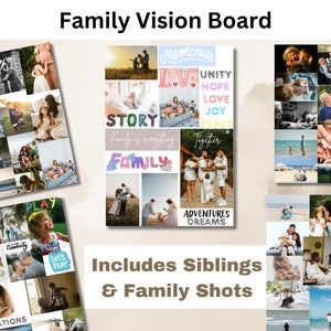 Family Vision Board Kit, Family Prayer Board Kit, Grandparents Kids Mum ...