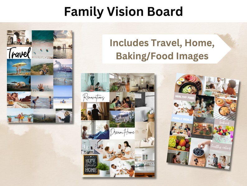 Family Vision Board Kit, Family Prayer Board Kit, Grandparents Kids Mum ...